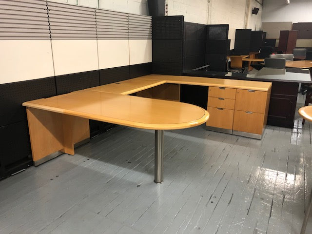 U Shaped Desk with Drawers – Geiger for Organized Workspaces