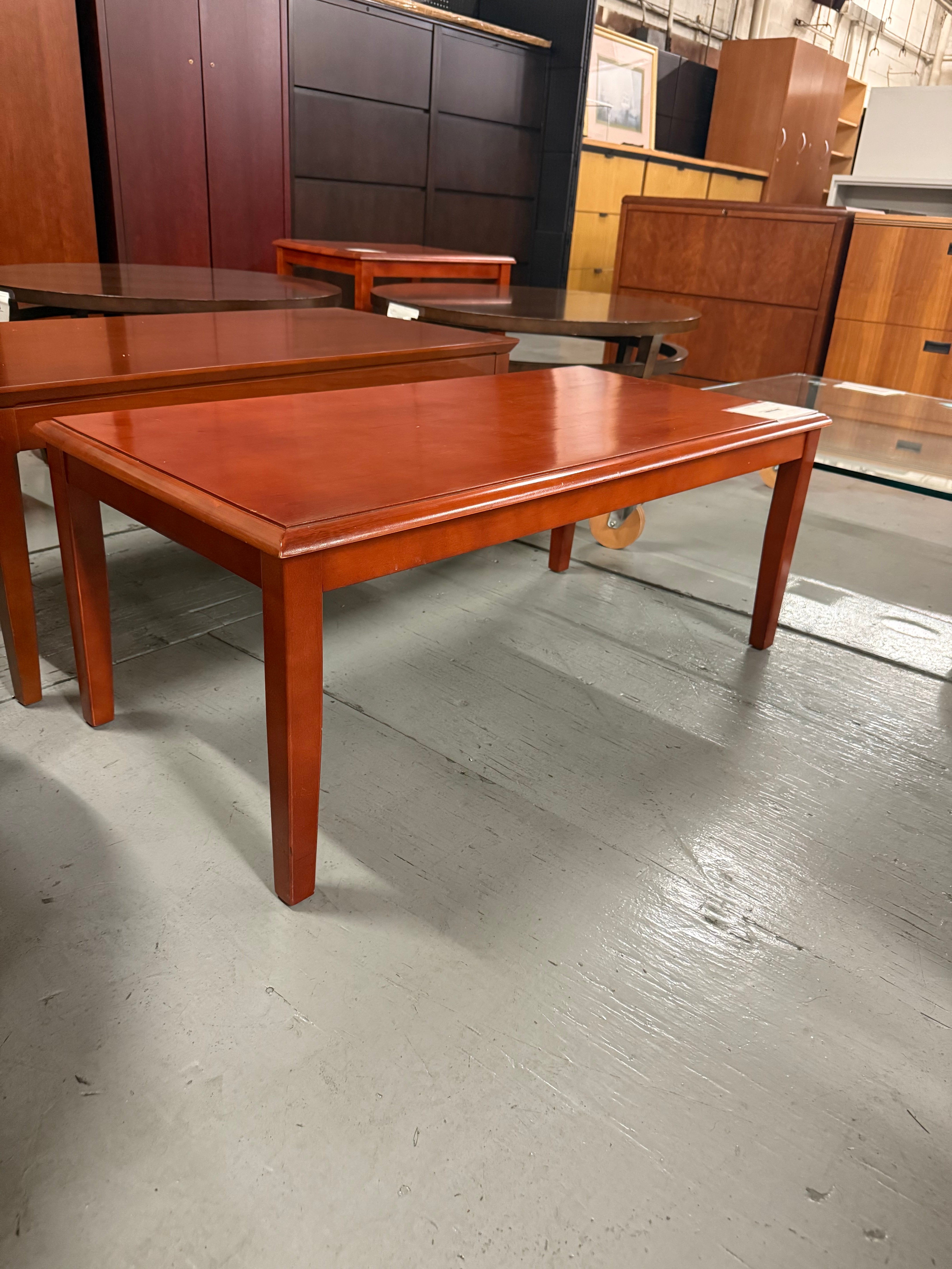 Wood Coffee Table – Rectangular Cherry for Timeless Style